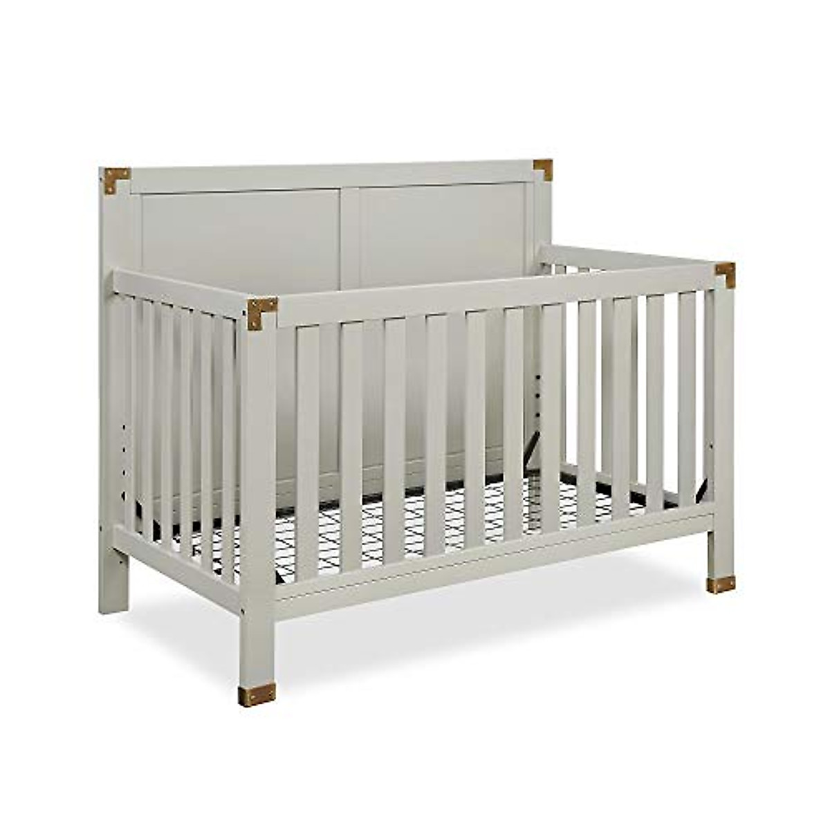 Baby Relax Mile 5-in-1 Convertible Crib, Soft Gray