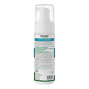 Vet's Best Waterless Dog Bath | No Rinse Dry Shampoo for Dogs | Natural Formula Refreshes Coat and Controls Odor Between Baths | 5 Ounces
