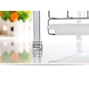 SDGH Dish Rack Kitchen Rack Three-Tier Dish Rack Drain Rack Bowl Storage Box Drying Dish Rack Knife Rack Kitchen Storage Rack