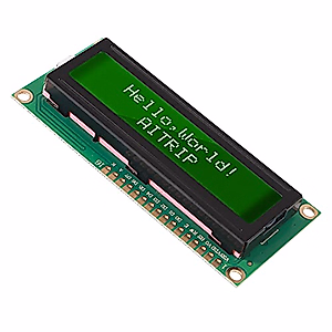 AITRIP 5 pcs HD44780 1602 LCD Display Module DC 5V 16x2 Character LCM Green Blacklight for Arduino Also Compatible with Raspberry Pi STM32 DIY Maker Project(Without Adapter Chip)