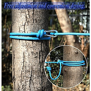 BanYakong Clothesline Clothes Drying Rope Portable Travel Clothesline Adjustable for Indoor Outdoor Laundry Clothesline, Perfect Windproof Clothes Line, Hanger for Camping Travel & Home Use(White)