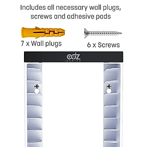 ADZ Game Case Shelf and Controller Wall Mount Holders, Wall Mounted Video Game Organizer Stand for PS5, PS4, PS3, Xbox One & Xbox Series X Games, Controllers and Headphones.