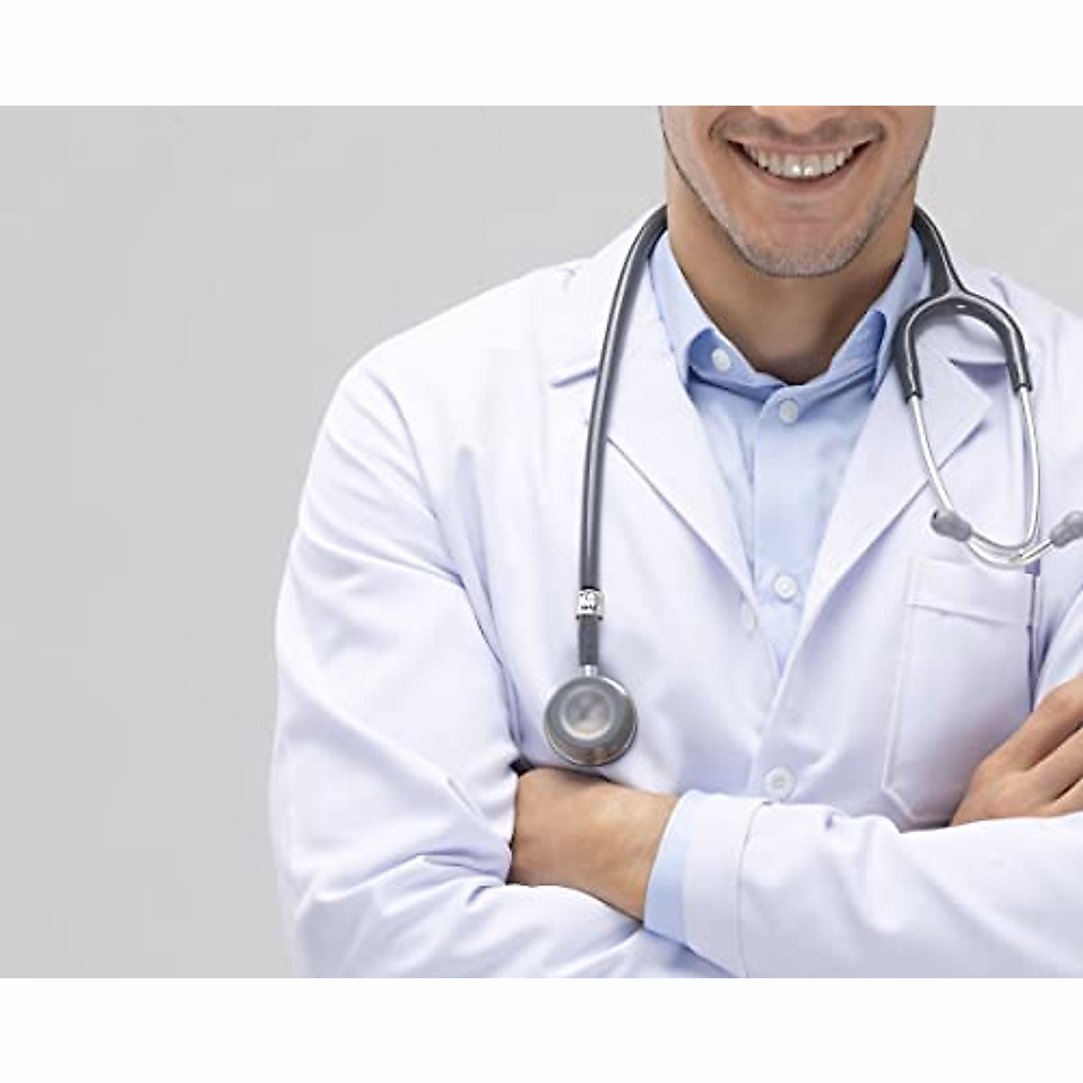 Stethoscope ID Tag for Nurses, Personalized Stethoscope Name Tag Custom Made Nursing ID Charm Graduation Gifts (Stethoscope ID Tag - Style 01)