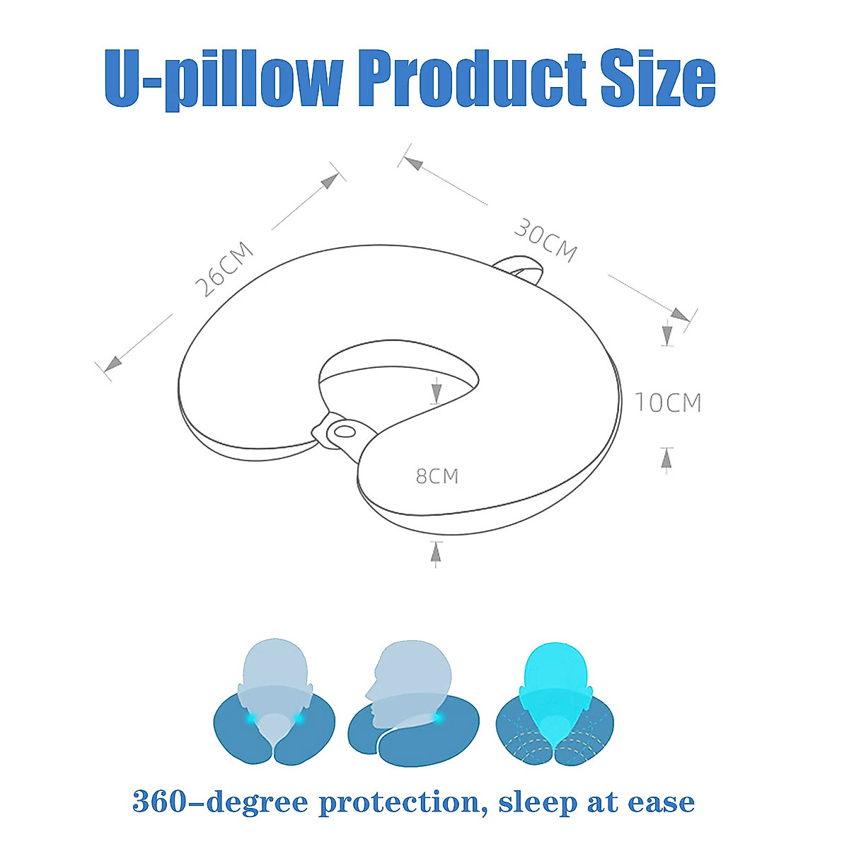 DUANY STORE Neck Pillow for Traveling, Upgraded Travel Neck Pillow for Airplane 100% Pure Memory Foam Travel Pillow for Flight Headrest Sleep, Portable Plane Accessories