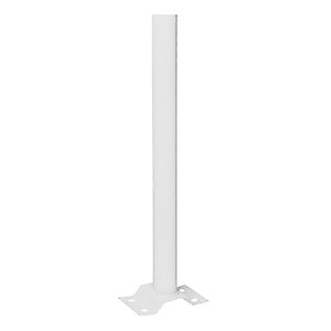 BESPORTBLE 2 Sets Street Light Bracket Wall Decoration Light Bar Mounts Street Light Pole Light Pole Replacement Parts Street Lights Rod Support Pole Solar Spot Light Pole Metal White