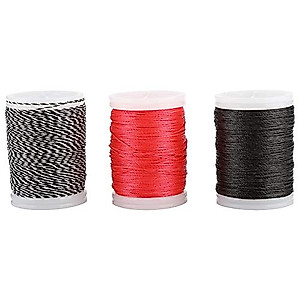 Dilwe Bow String Serving Thread, Nylon Fiber Spool Bow String Protective for Various Bows(Red)