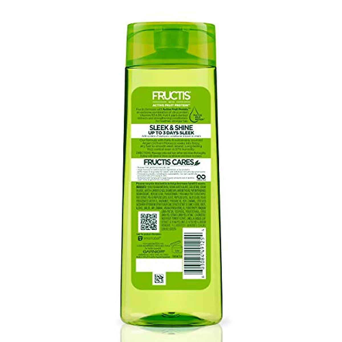 Garnier Fructis Sleek and Shine Shampoo for Frizzy Hair, 12.5 Ounce