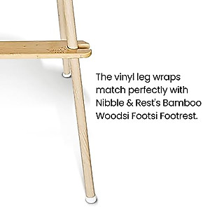 Nibble and Rest Highchair Decorative Leg Wraps, Bamboo Style, Compatible with IKEA Antilop Highchair, Includes 4 Pre-Cut Adhesive Strips