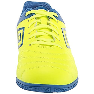 Umbro Men's Classico XI IC Indoor Soccer Shoe, Yellow/Blue, 9
