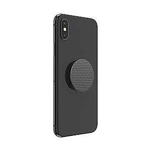 PopSOCKETS Pop-Grip Knurled Texture Black Smartphone Accessory for iPhone Android