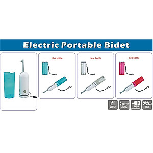 KTTR Portable Electric Electric Bidet, Including USB Charger, Hand-Held Bathtub Sprayer for Personal Hygiene, Baby Care and Outdoor Travel,C