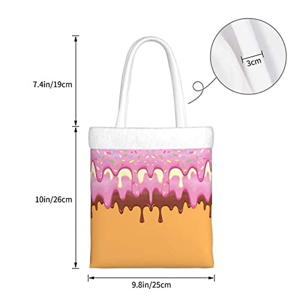 Ladies Women Fluffy Shoulder Bag Tote bags Creamy Ice Cream New Gift Purse Plush Handbag for Autumn and Winter