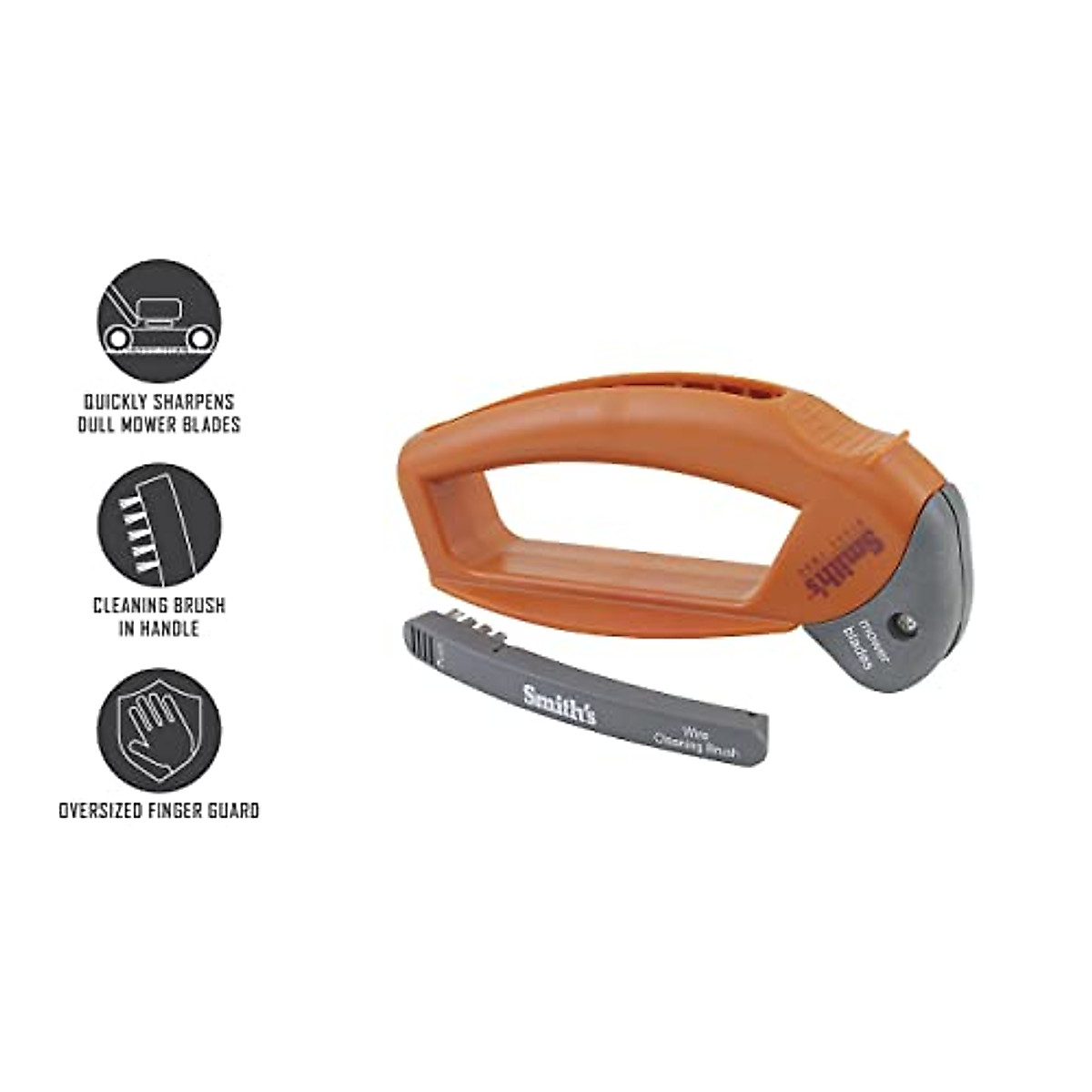 Smith's 50603 Lawn Mower Blade Shop Essentials Sharpener, Orange