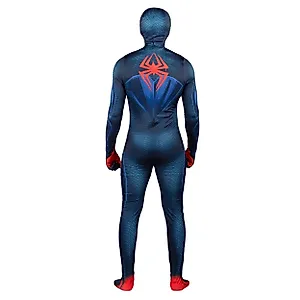 Jazwares Marvel Spider-Verse 2 Adult Miles Morales Zentai Suit Costume X-Large Black