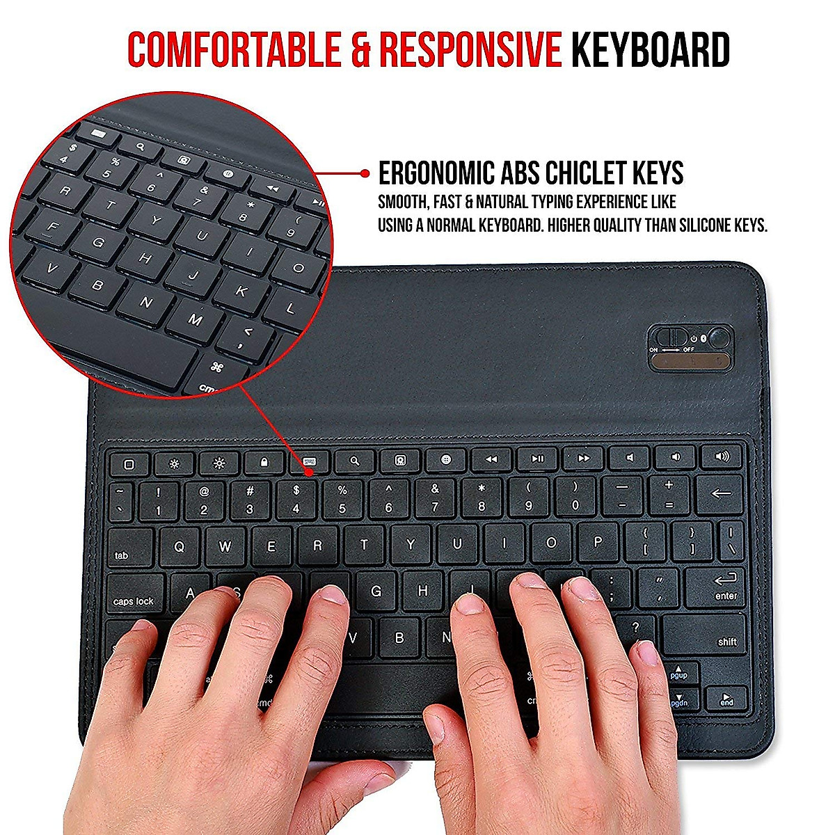 Alpatronix iPad Case with Keyboard, 9.7 inch KX130 Leather iPad Cover w/Detachable Wireless Bluetooth Keyboard Compatible w/Apple iPad 6 (2018), iPad 5 (2017), iPad Pro 9.7 & iPad Air 2/1 – Pink