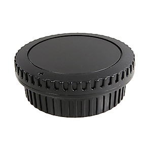 CamDesign Body Cap & Camera Rear Lens Cover Compatible with Canon EOS Canon RF-3 Canon EOS 1D 1DS Mark II III IV 7D Mark II D30 D60 50D 60D 60DA 5D Mark II Mark III 7D T7i XT XTi XSi T3 T3i T4 T4i