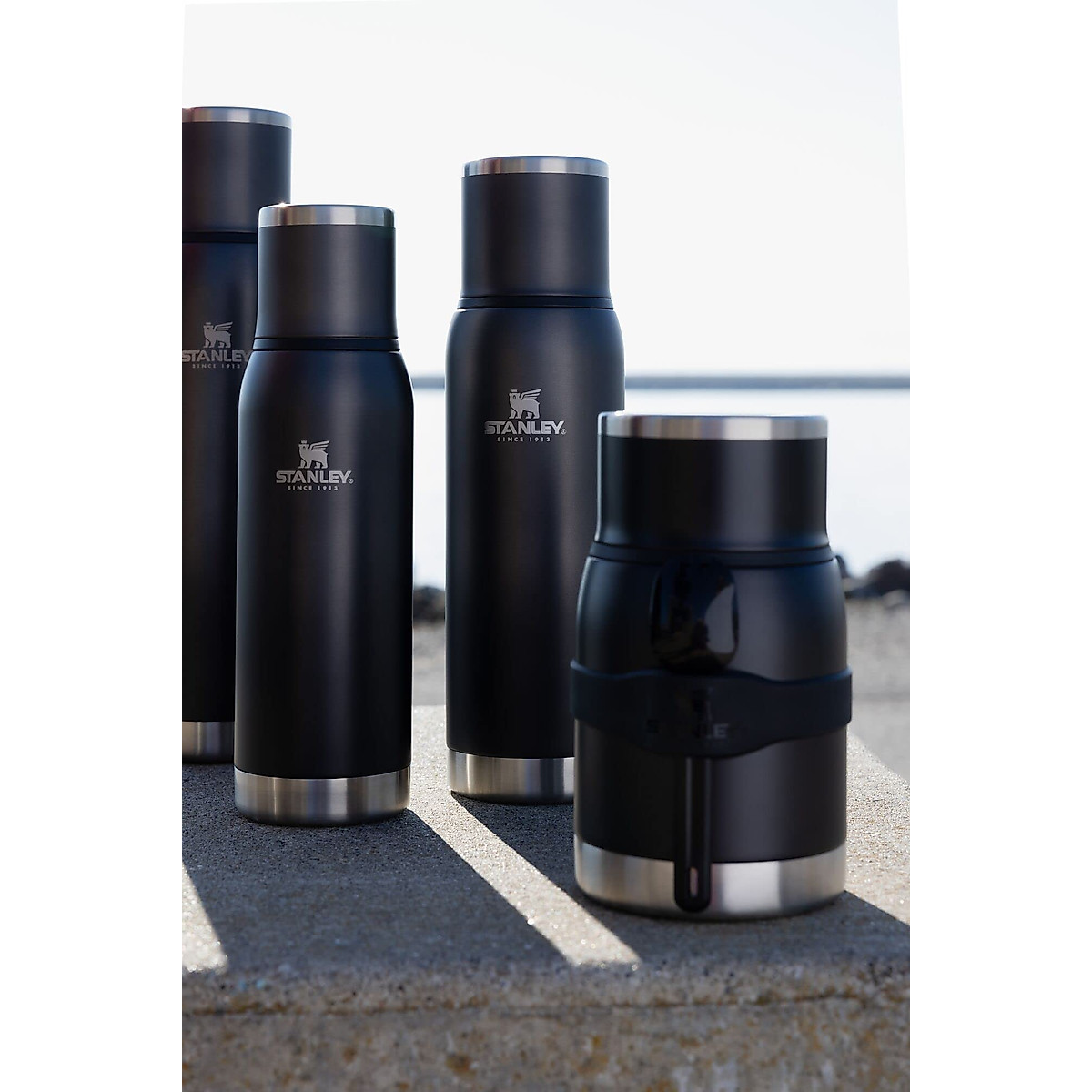 Stanley Adventure To Go Insulated Food Jar with Cup Lid and Spork - 24oz - Stainless Steel Insulated Food Container - BPA-Free and Dishwasher Safe