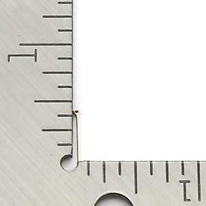 L & L Nation Peach Cz 925 Sterling Silver Nose Ring 1.2mm Prong Setting Straight Ended 10 Pcs Lot