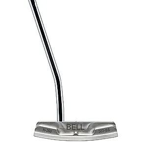 Bell H-360 Half-Offset CNC Milled Standard Blade Golf Putter + Winn Dri-Tac Dark Gray Midsize Grip (Left, 38)