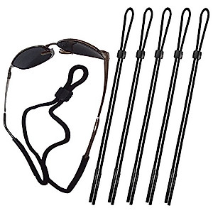 Attmu Sunglasses Strap, Sports Eye Glasses String Strap, Adjustable Eyeglasses Strap Lanyard Cord Band Neck Holders Eyewear Retainer for Men Women Kids