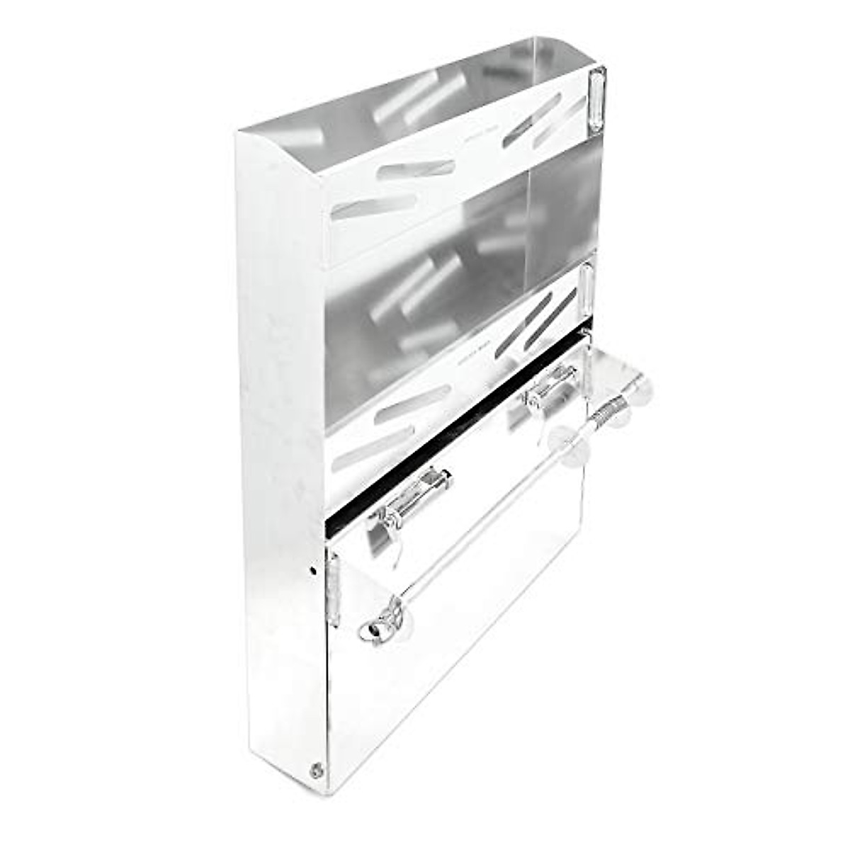 Black Boar Aluminum Large Work Station ¬for Enclosed Trailer/Garage | 24 x 14-inch fold Down Tray and (2) Spring-Loaded Paper Towel Racks | Durable Construction | Easy to Install (66123)