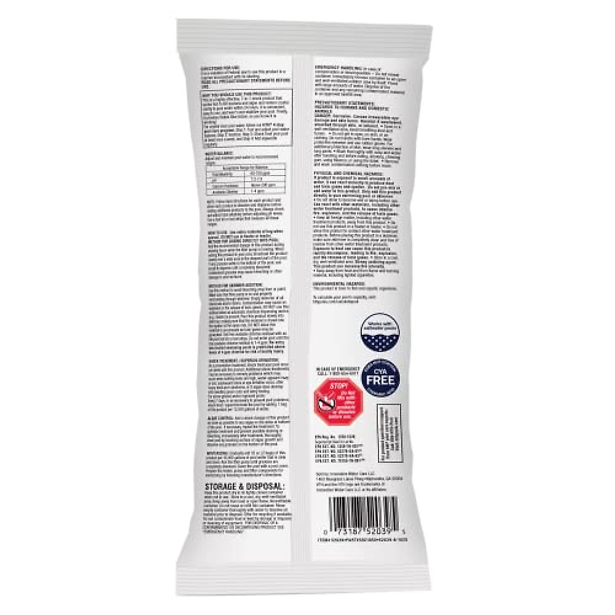 HTH Pool Care Shock Ultra, Swimming Pool Chemical Prevents Bacteria, Algae, Stain & Scale, Cal Hypo Formula, 1 lb