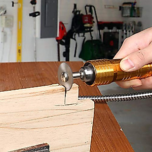 53𝙋𝙘𝙨 𝘾𝙪𝙩𝙩𝙞𝙣𝙜 𝙒𝙝𝙚𝙚𝙡 𝙎𝙚𝙩 for Rotary Tool, GOXAWEE 1/8’’ Shank 545 Diamond Cutting Wheel, Mini HSS Cut Off Saw Blades, Resin Cutting Discs with Mandrels for Stone Wood Metal