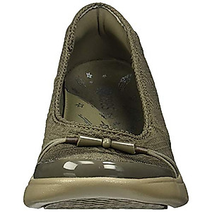 Bzees Women's Electric Shoe, light brown boxed geo print, 9 W US