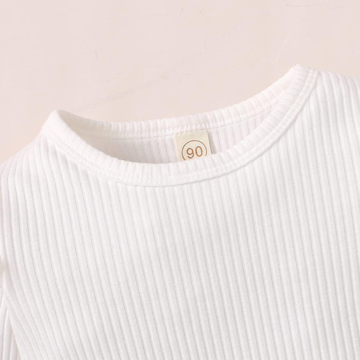 Fall Outfits for Girls Baby Knit Rib T-Shirt Top Kids Long Sleeve Suspenders Overalls Dress Skirt Headband Infant Toddler Winter Clothes Spring 1st Birthday Cake Smash Photo Shoot Pink 18-24 Months