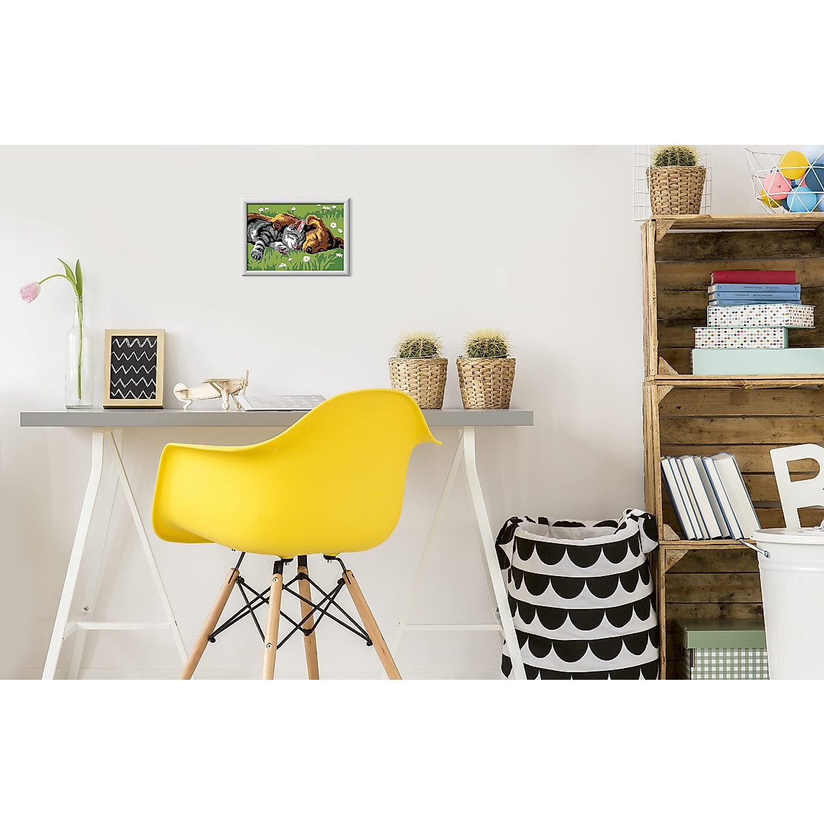 Ravensburger CreArt Sleeping Cat & Dog Paint by Numbers Kit | Easy-to-Use for Kids | Perfect for Home Decor | Ideal Gift for Aspiring Artists - Ages 7 & Up