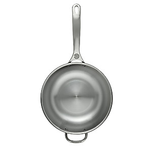 Le Creuset Tri-Ply Stainless Steel 3.5 Quart Saucier Pan