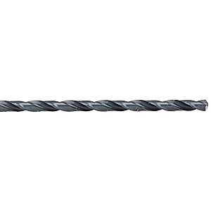 Drill America 5 Piece High-Speed Steel Extra-Long Drill Bit Set (1/4 - 1/2" x 12" Long), POU Series