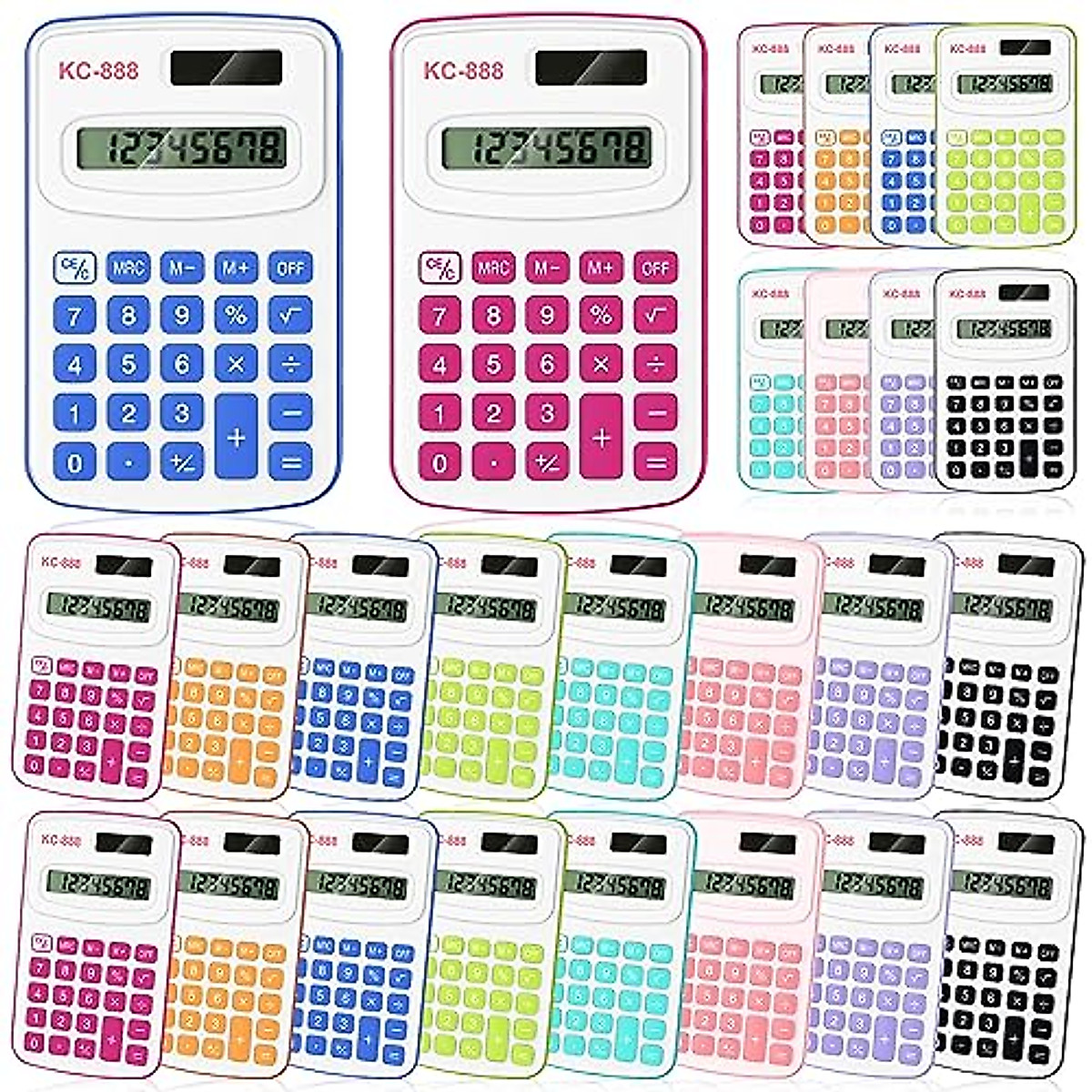 Treela 30 Pcs Mini Pocket Calculators for Students