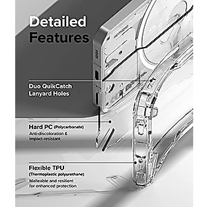 Ringke Fusion-X [Anti-Scratch Dual Coating] Compatible with Nothing Phone 1 Case, Transparent Augmented Bumper Shockproof Cover Designed for Nothing Phone (1) - Clear