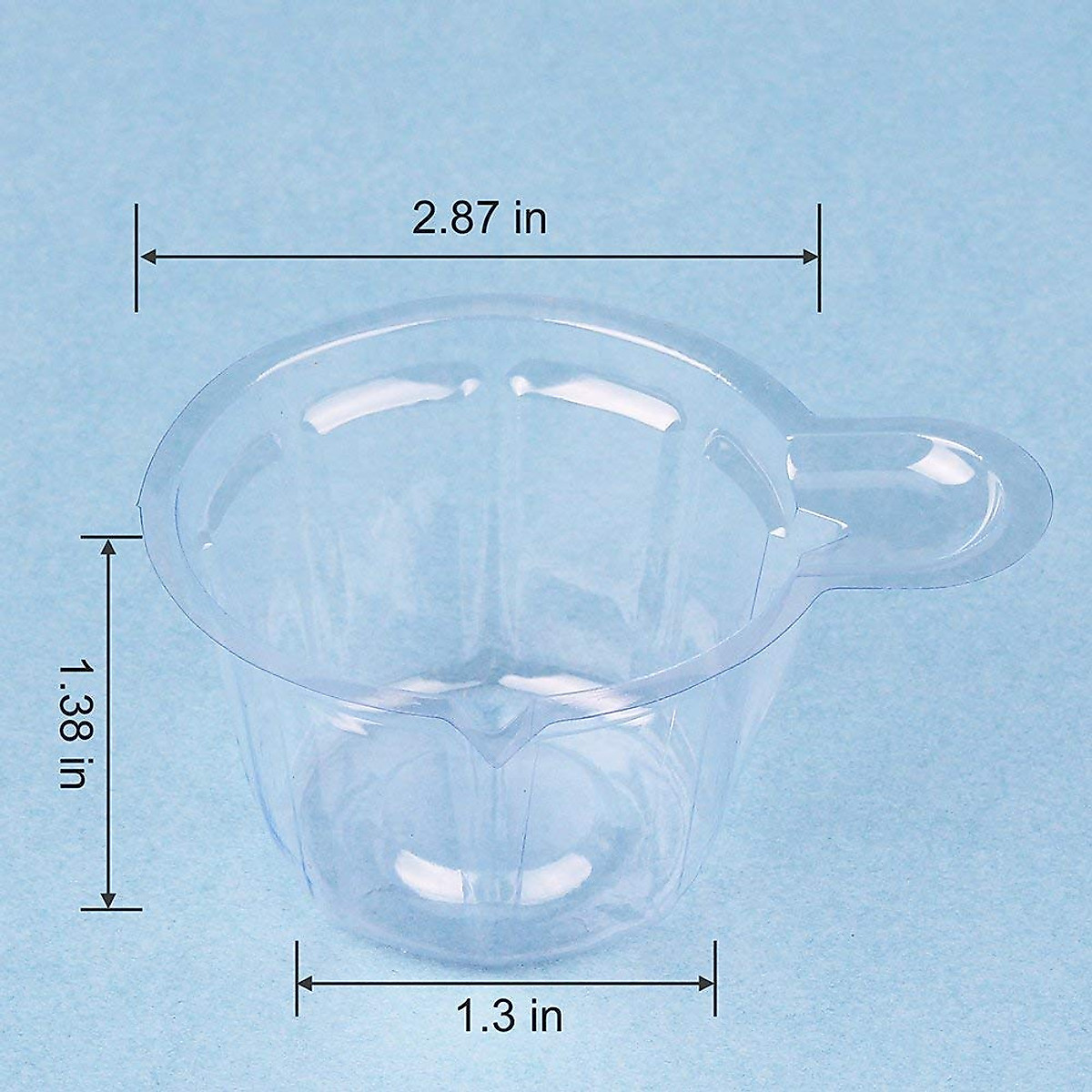 PPX 100 Pack Urine Cups,Plastic Disposable Urine Specimen Cups for Ovulation Test/Pregnancy Test/pH Test Etc. 40ML/1.36 oz
