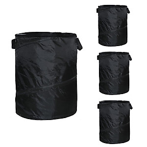 ANTING PRODUCTS Pop up Trash Can, Collapsible Trash Can Camping, 10 Gallon Collapsible Trash Can, for Camping, Outdoor, Black