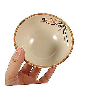 Yardwe 6pcs Rice Bowl Soup Commercial Color Hot Pot Small Bowl Dip Bowl Dessert Square Bowl Fast Food Rice Bowl 6pcs Plastic Salad Bowls Plastic Trifle Bowl Plastic Food Cereal Bowls