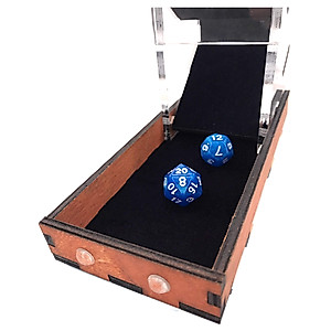 C4Labs Tall Velvet Lined Dice Tower - Softer Sound - Color Options (Tower w/Black Tray)