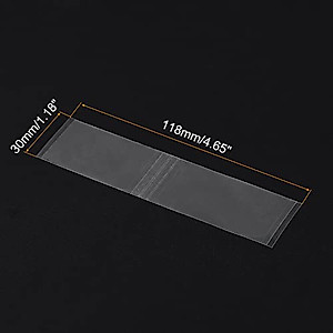 PATIKIL 118x30mm Perforated Shrink Bands, 400 Pack PVC Heat Shrink Wrap Band Fits Cap Diameter 2.76 to 2.91 Inch for Jars Cans, Clear