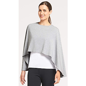 Solbari UPF 50+ Women's Sun Protection Sensitive Shrug - One Size - Light Grey Marle - UV Protection, Sun Protective