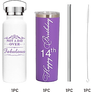 14th Birthday,14 Year Old Girl Birthday Decorations,Birthday Gift for 14 Year Old Girls,14 Birthday Decorations for Girls,Gifts for 14 Year Old Girl,14 Birthday Gifts for Girls,14th Birthday Tumbler