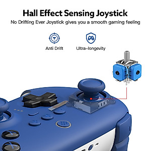 8Bitdo Ultimate Bluetooth Controller with Charging Dock, Wireless Switch Controller for Switch and Windows (Blue)
