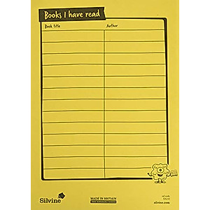 Silvine A5 Child Reading Record - Yellow (Pack of 25)
