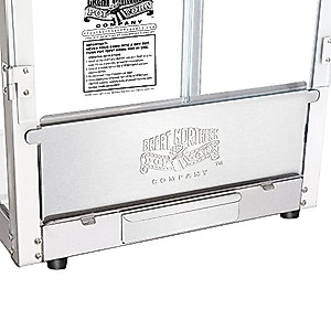 GREAT NORTHERN POPCORN COMPANY 6005 Black Antique Style Lincoln Popcorn Popper Machine w/Cart 8 Oz