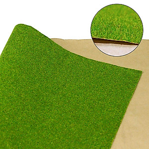 Artificial Model Grass Mat Trains Grass Green 100 x 250cm or 39"x 98"for Decoration Craft Scenery Model DIY CP138