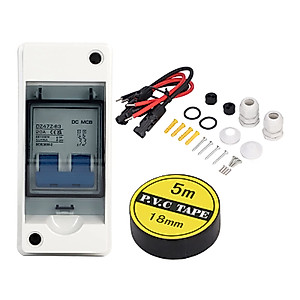 Solar Disconnect Switch, IP65 1000V 20A PA66 Shell Solar Circuit Breaker Outdoor Breaker Box Plug and Play Solar Panel Disconnect Switch for Power Generation System