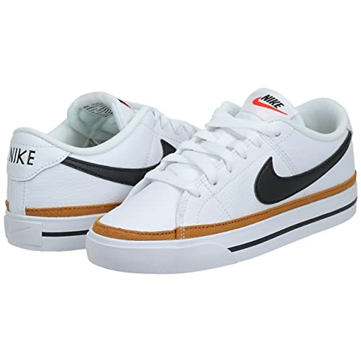 Nike Men's Training Gymnastics Shoe, White Black Desert Ochre Gum Light Brown, 7