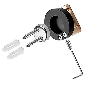 Finnez Bath Towel Hooks Robe Hook Wall Mount Heavy Duty Wall Hooks Coat Hooks Closet Door for Bathroom Bedroom and Livingroom（Black Gold 4 Packs