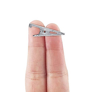 HONGYUTAI (Pack of 100pcs) 28mm Mini Metal Alligator Clip