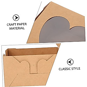 Baluue Bath Gift 28 Pcs Boxes Kraft Paper Box Boxes with Window Treat Box Cakesicle Boxes Mini Cake Boxes Cake Pans Gift Wrap Boxes Bakery Box Party Favor Cookie Boxes Van